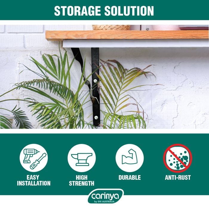 Carinya 600 x 300mm Heavy Duty Galvanised Twisted Stay Bracket ...