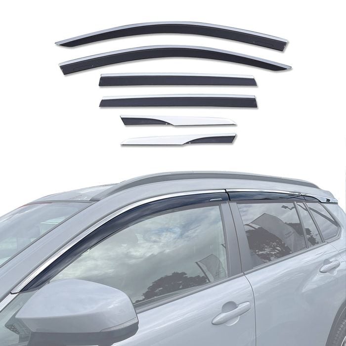 AUSGO Stainless Trim Weather Shields for Toyota Corolla Cross SUV 2022 ...