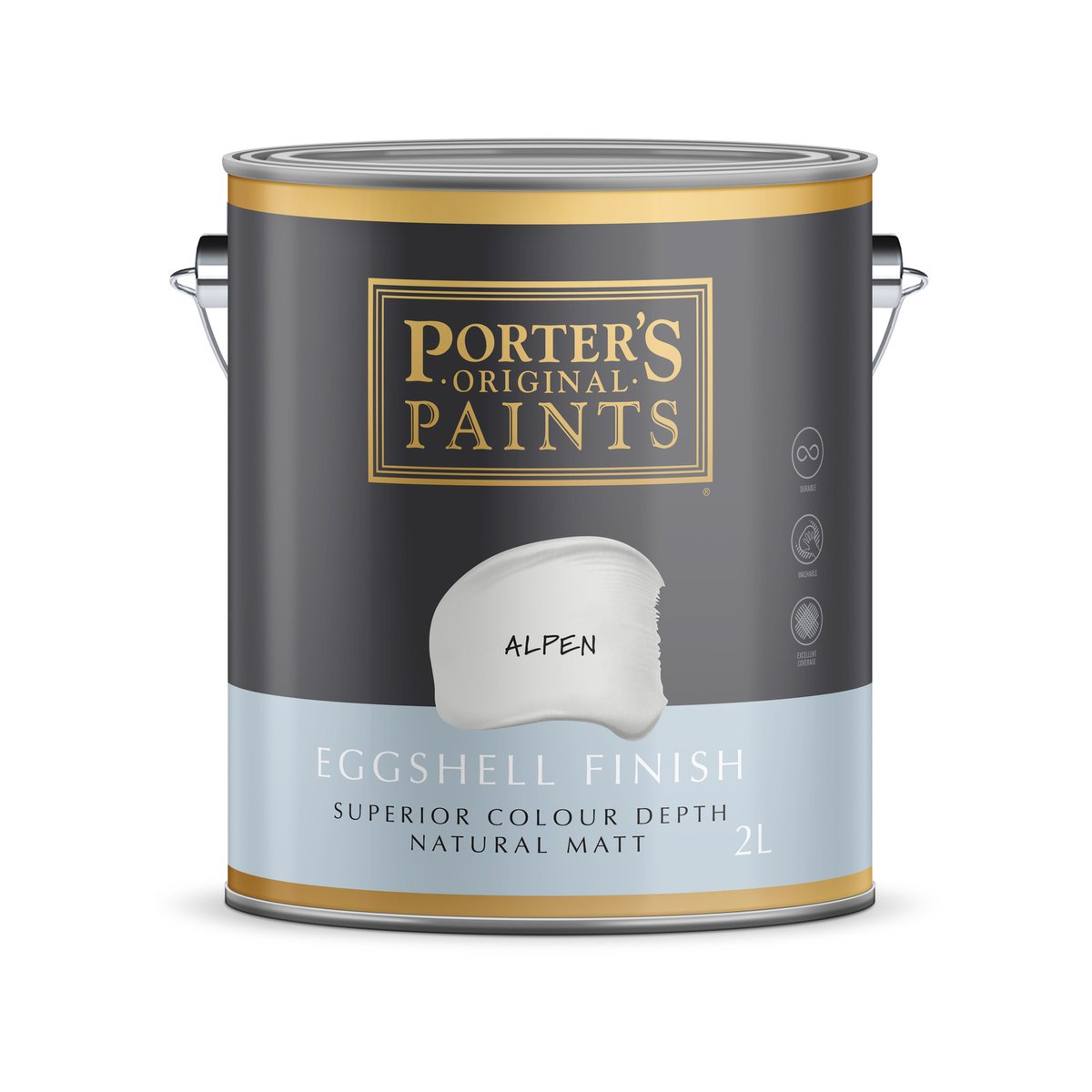 Porter's 2L Alpen Eggshell Finish Broadwall Washable Paint - Bunnings ...