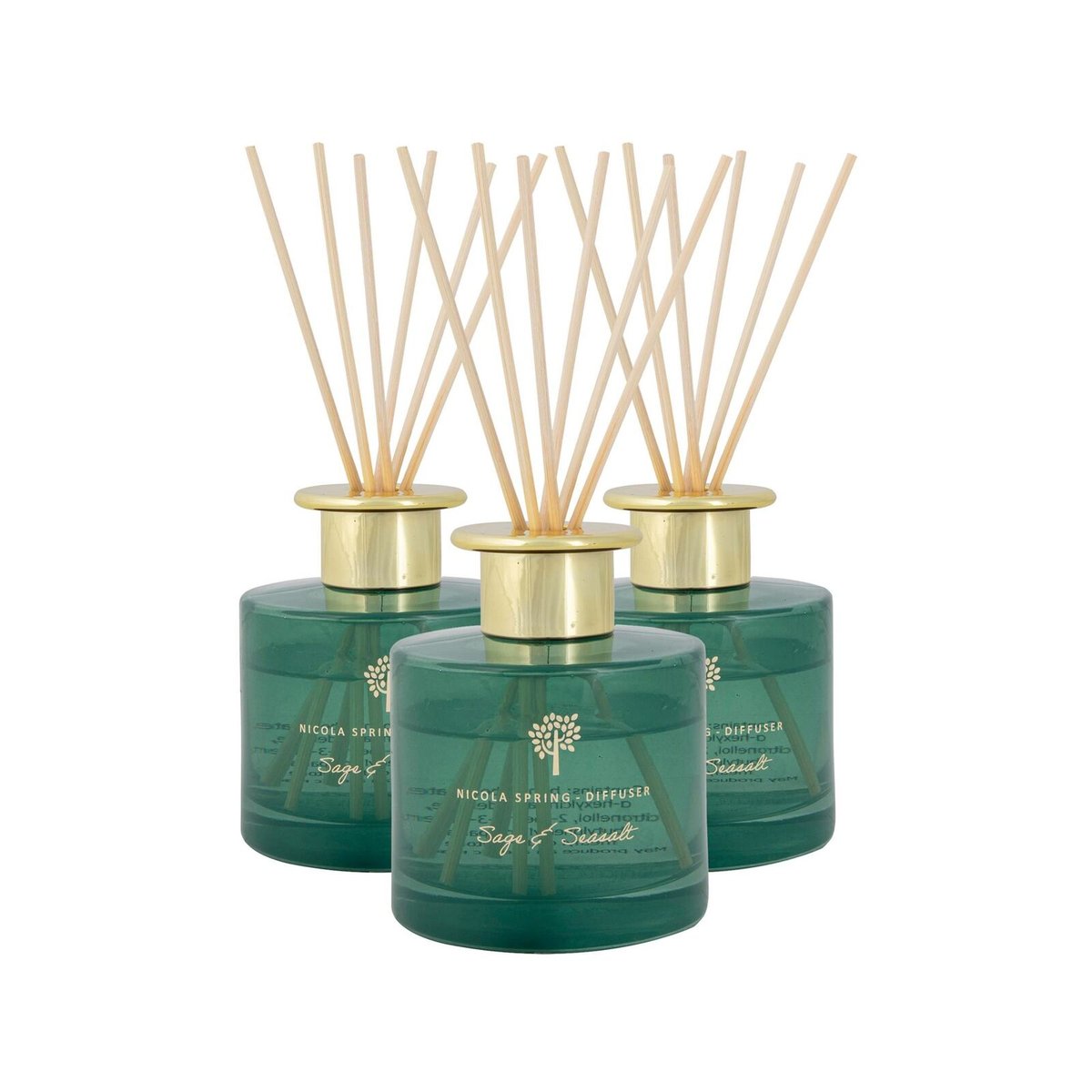 Nicola Spring Scented Reed Diffusers - 200ml - Sage & Seasalt - Pack Of ...