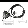 Master Lock 1.8m x 5mm Mini Python Adjustable Locking Cable - Bunnings Australia
