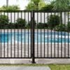 ProtectorAl 50 x 50 x 1900mm Black Aluminium Pool And Garden Flanged ...