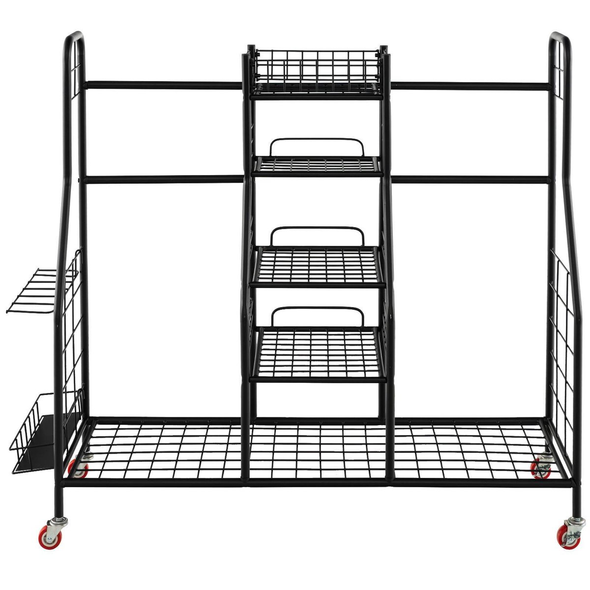 Costway Metal Golf Bag Storage Rack Mobile Golf Club Stand Organizer w ...