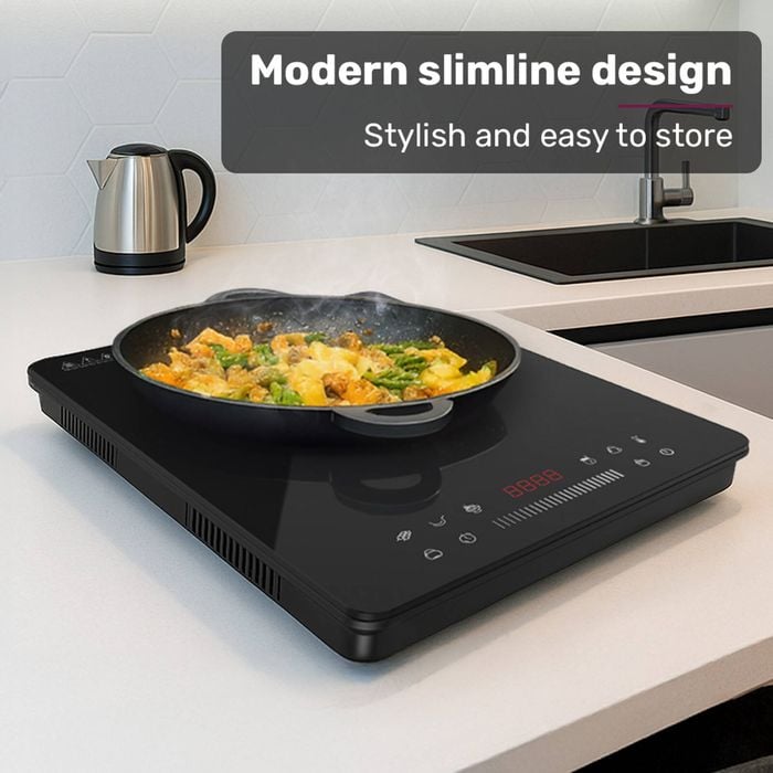 EUROCHEF Induction Cooktop, 2000W, 9 Heat Levels, Fast Electric ...