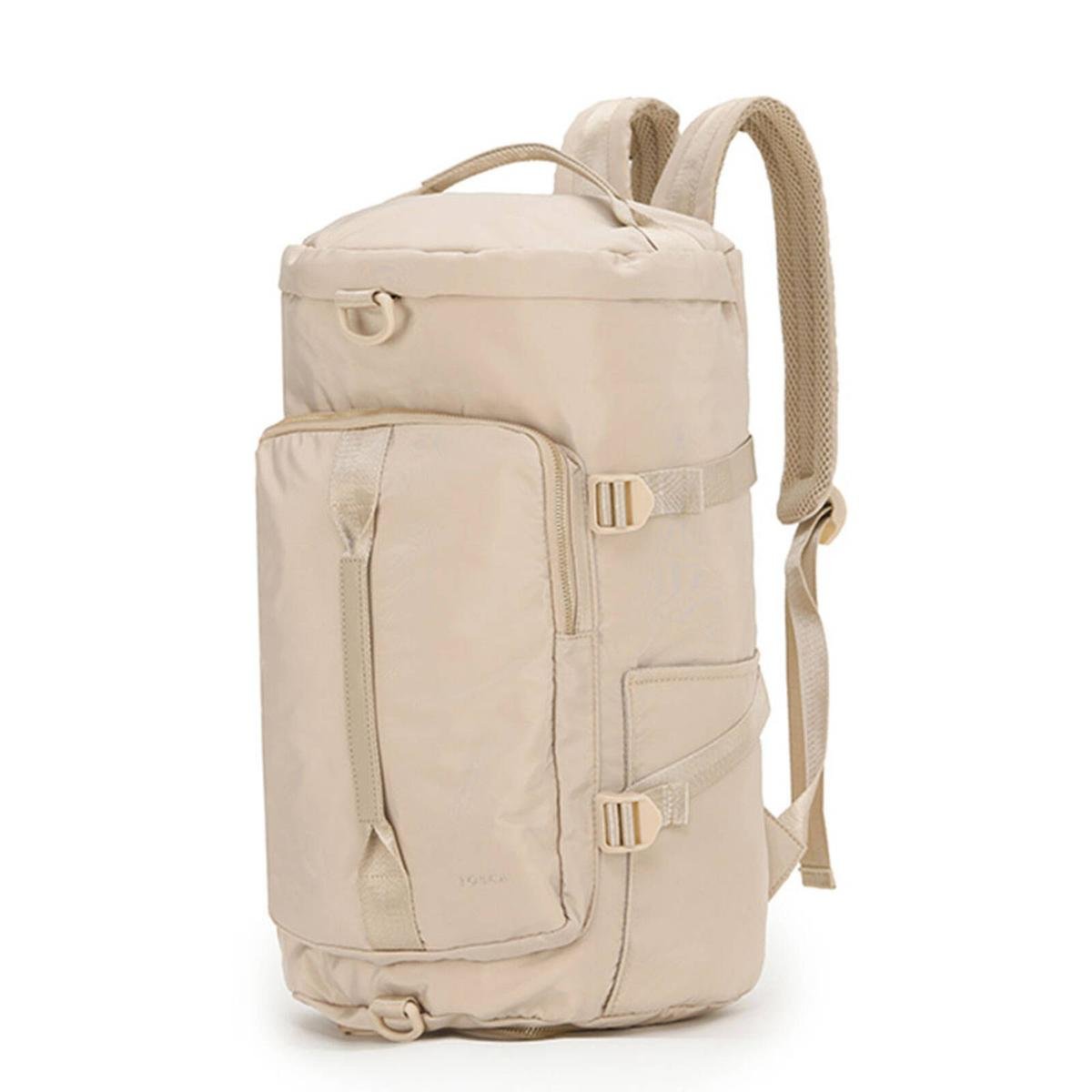 Tosca Barrel Travel Heavy Duty Hiking Backpack/Tote Beige - Bunnings ...