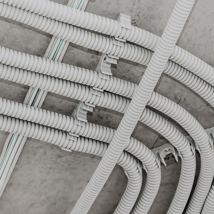 DETA 10m Medium Duty Corrugated Conduit - 25mm Grey - Bunnings New Zealand