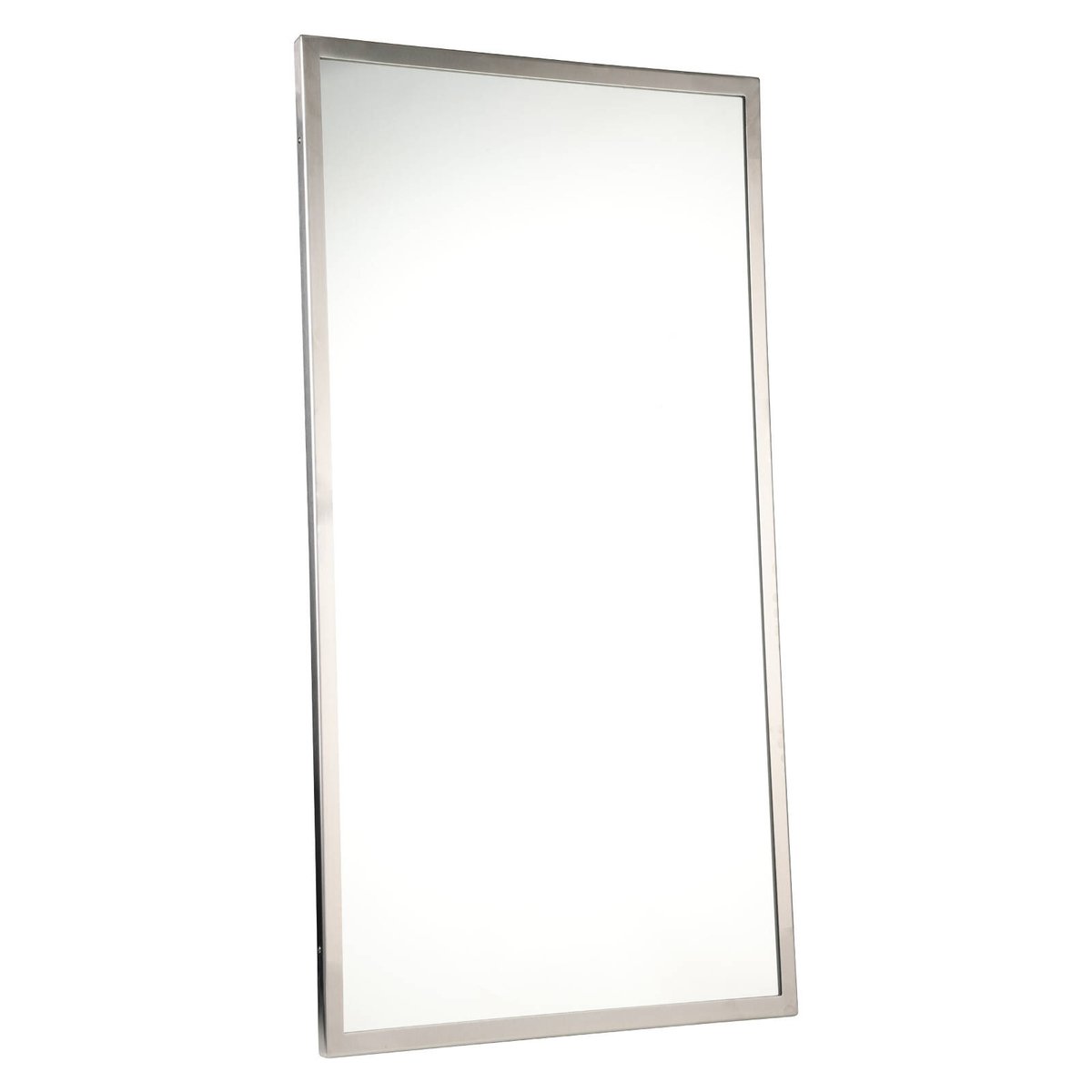 Metlam Australia 600mm x 1000mm Satin Stainless Steel Framed Mirror ...