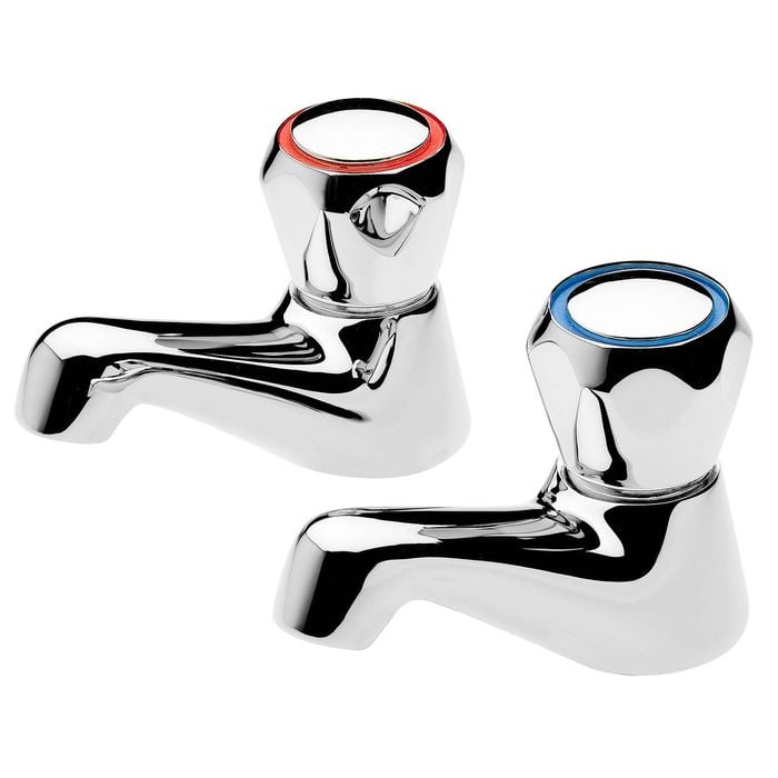Foreno Chrome Espree Trade Basin Taps - Suits All Pressures - Bunnings ...