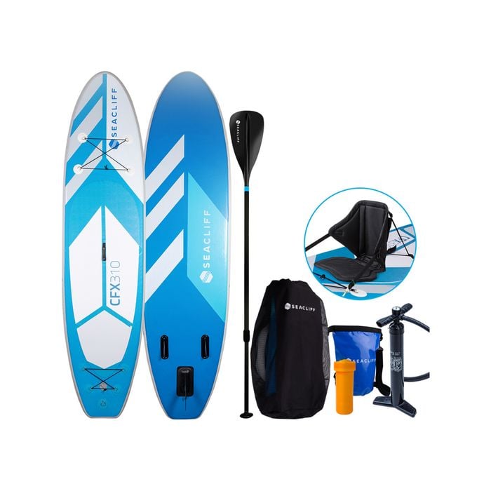 SEACLIFF 310cm Inflatable Stand Up Paddle Board - Blue - Bunnings Australia