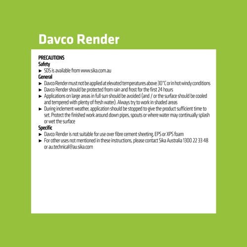 Davco 20kg Off White Render - Bunnings Australia