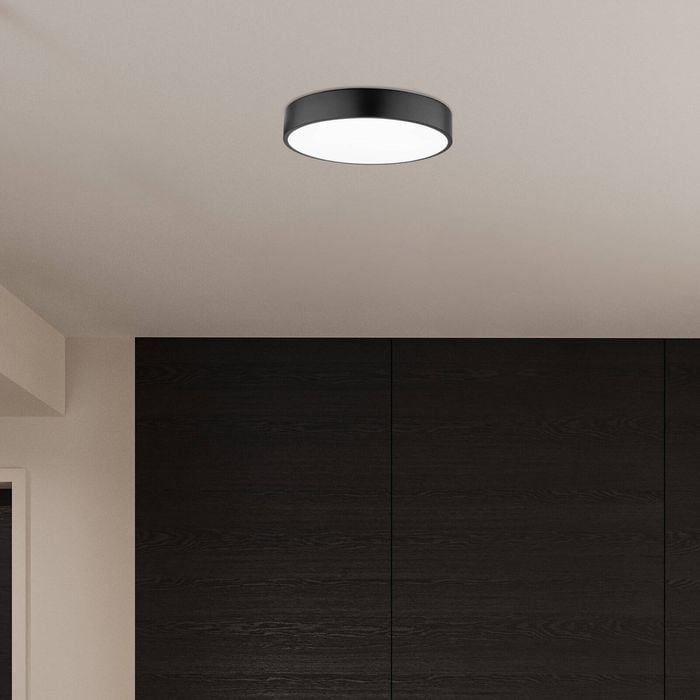 Verve Design 18W 30cm Black Dina CCT LED Ceiling Light - Bunnings Australia