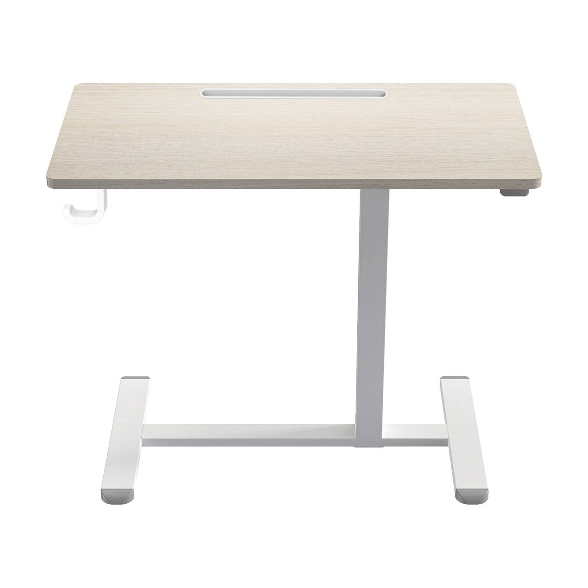 Altus Mobile Standing Desk with Wheels Pneumatic Over Bed Table ...