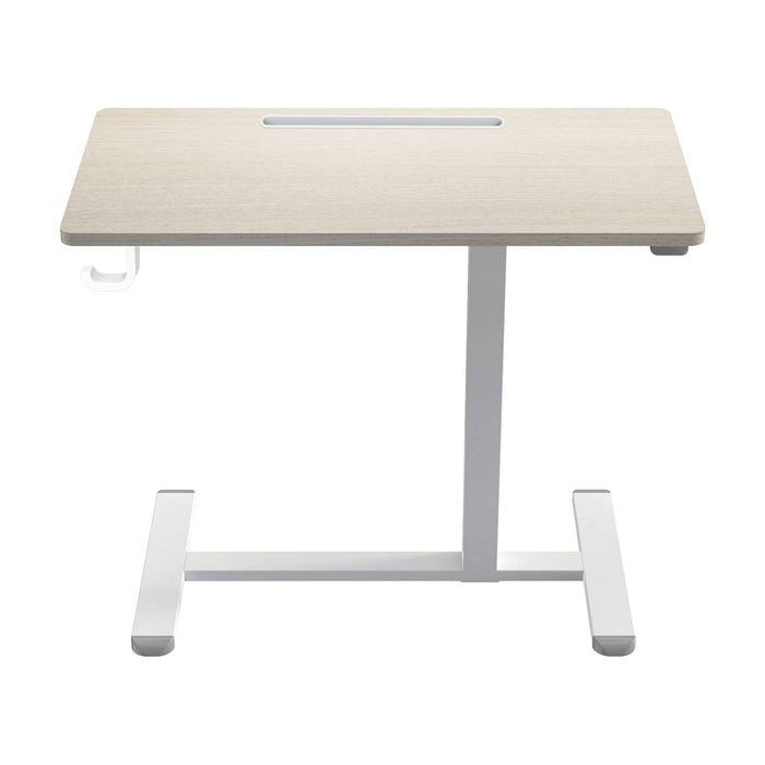 Altus Mobile Standing Desk with Wheels Pneumatic Over Bed Table ...