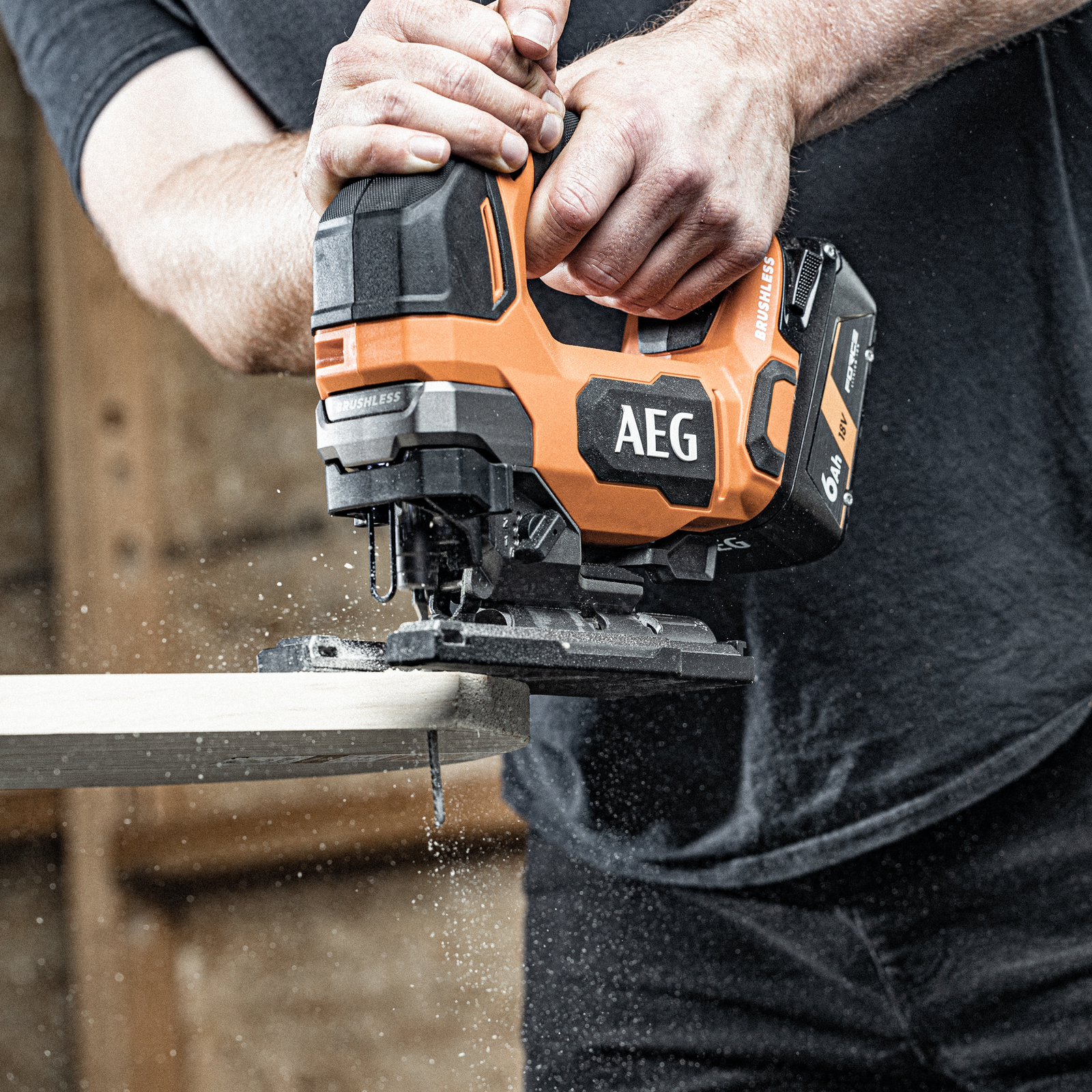AEG 18V Brushless D Handle Jigsaw Skin Only Bunnings Australia