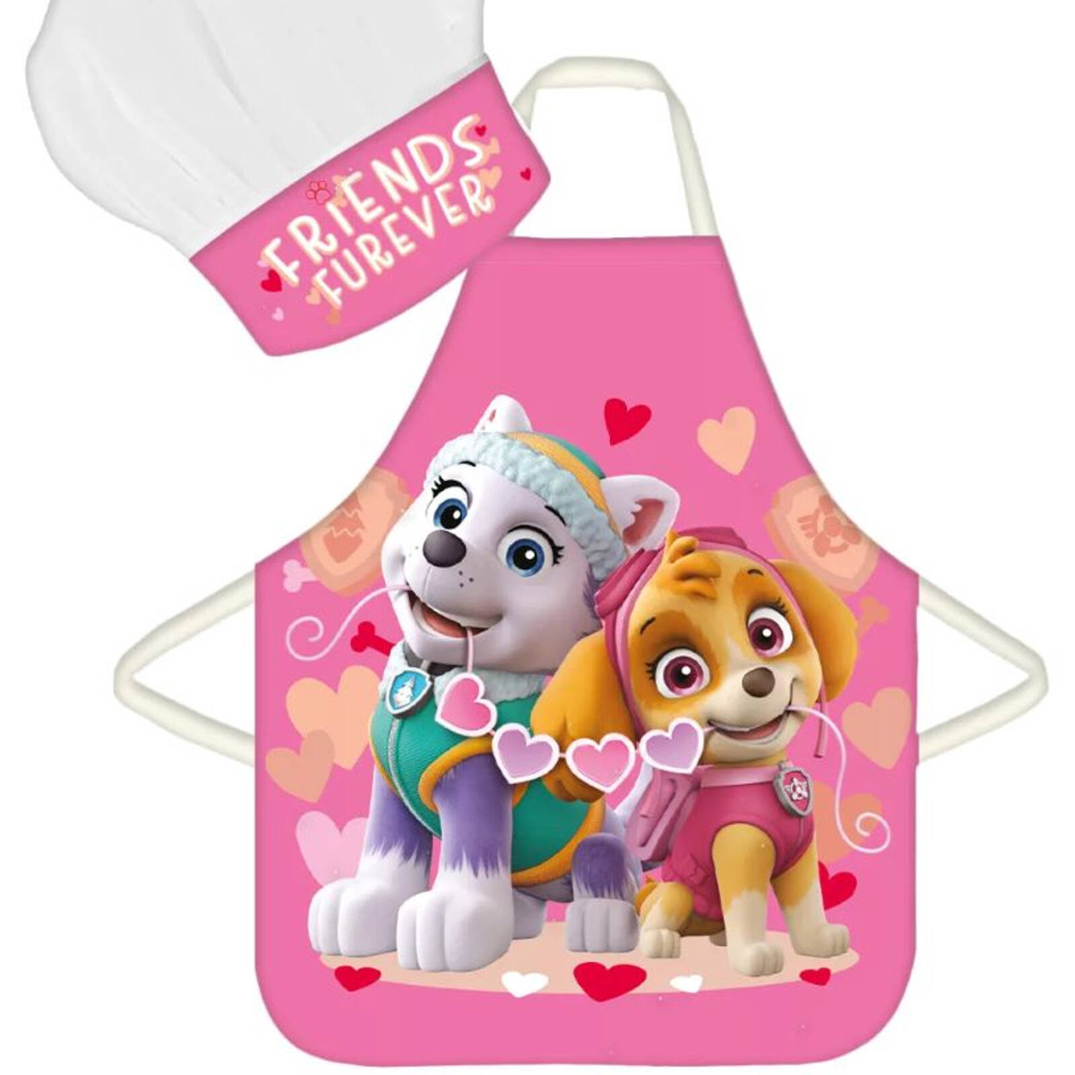 Paw Patrol Everest Skye Hearts Kids Apron And Chef's Hat - Bunnings ...
