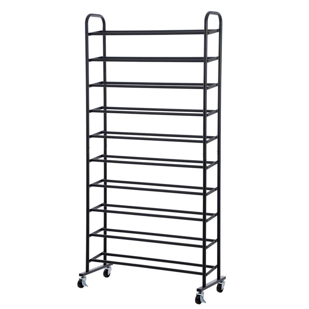All Set 32 x 77 x 149cm 10 Tier Shoe Rack With Wheels - Bunnings Australia