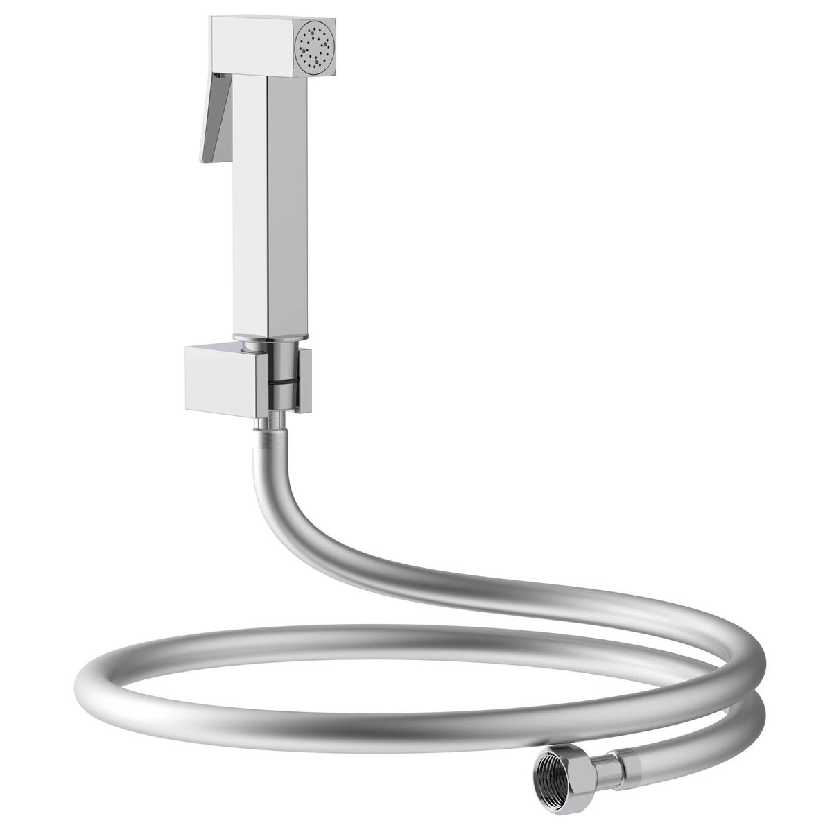 evekare 1.2m Chrome Square Bidet Spray with Holder - Bunnings Australia