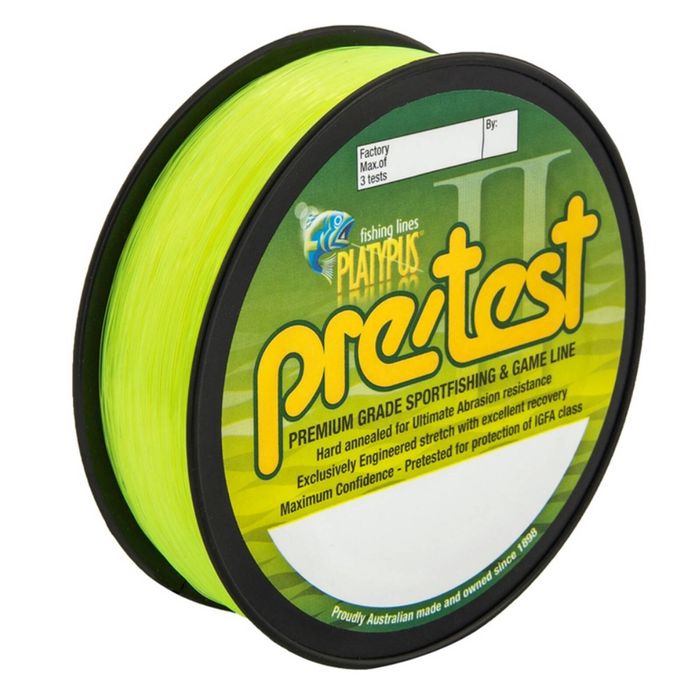 Platypus Pre-Test Mono Fishing Line Yellow 500m 4kg - Bunnings Australia