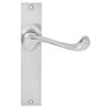 Delf 152 x 32mm Satin Chrome Metro Lever Latch Set - Bunnings Australia