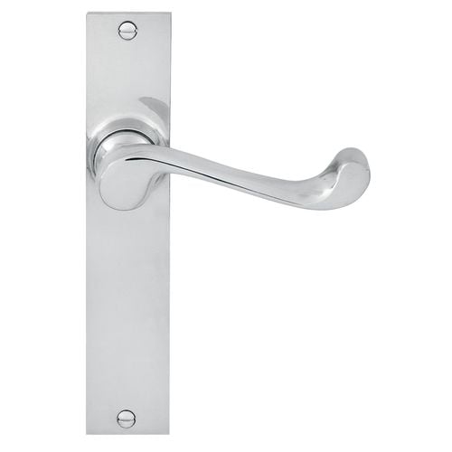 Delf 152 x 32mm Satin Chrome Metro Lever Latch Set - Bunnings Australia