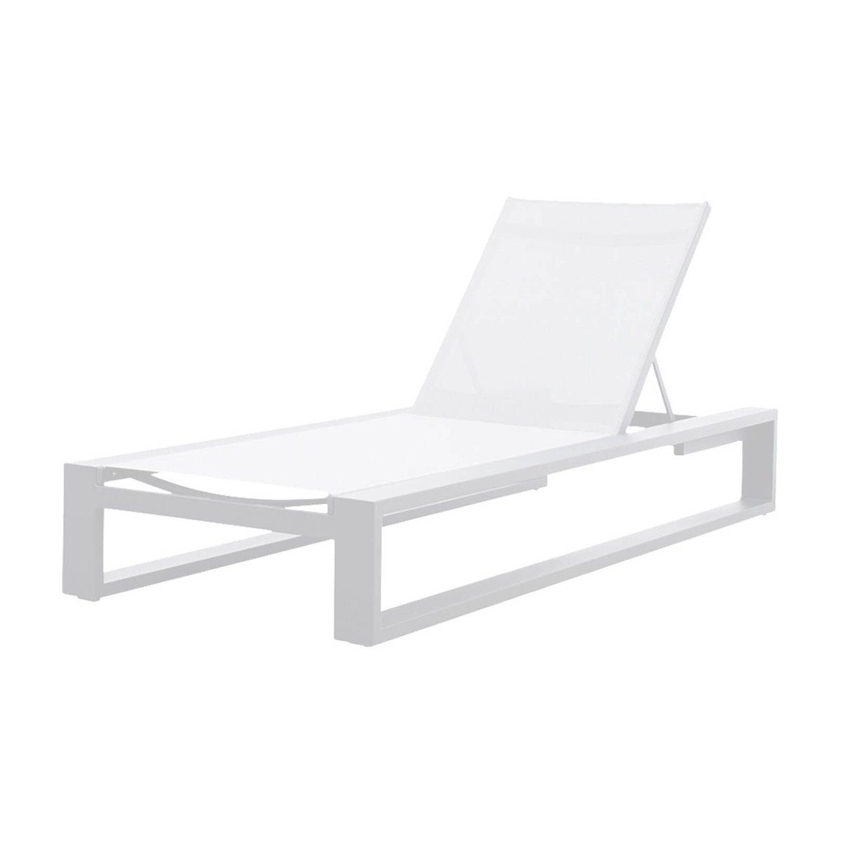 Deck Outdoor Concepts Linear Outdoor Aluminium Sunlounger in White - Bunnings Australia