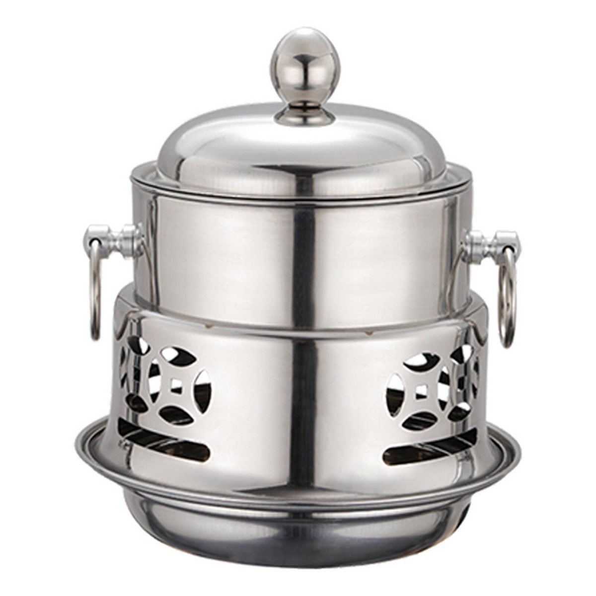 SOGA Stainless Steel Mini Asian Buffet Hot Pot Single Person Shabu ...