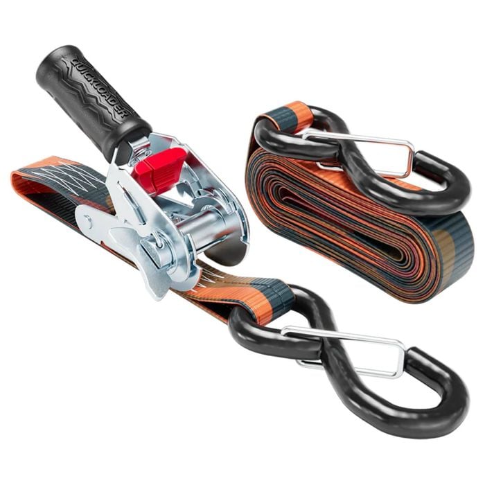 Quickloader Rebel Ratchet Strap 25mm 4m 400kg - 2 Pack - Bunnings New ...