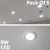 Arlec 9W 92mm Grid Connect Smart RGB+CCT LED Downlight - 5 Pack ...