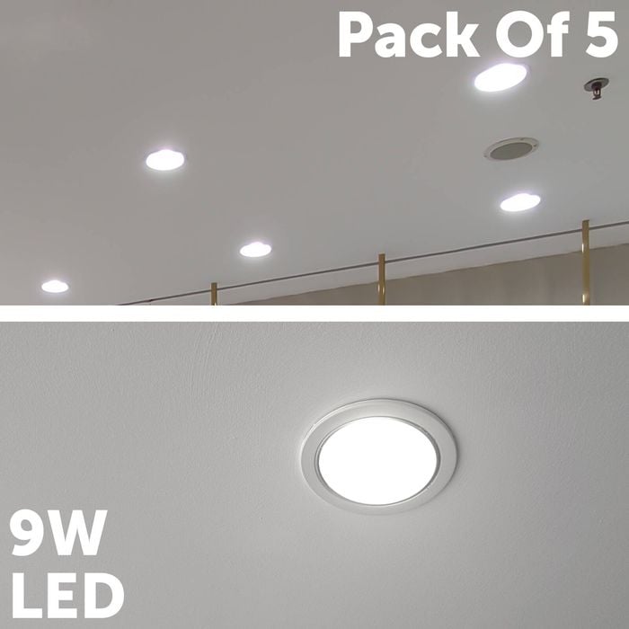 Arlec 9W 92mm Grid Connect Smart RGB+CCT LED Downlight - 5 Pack ...