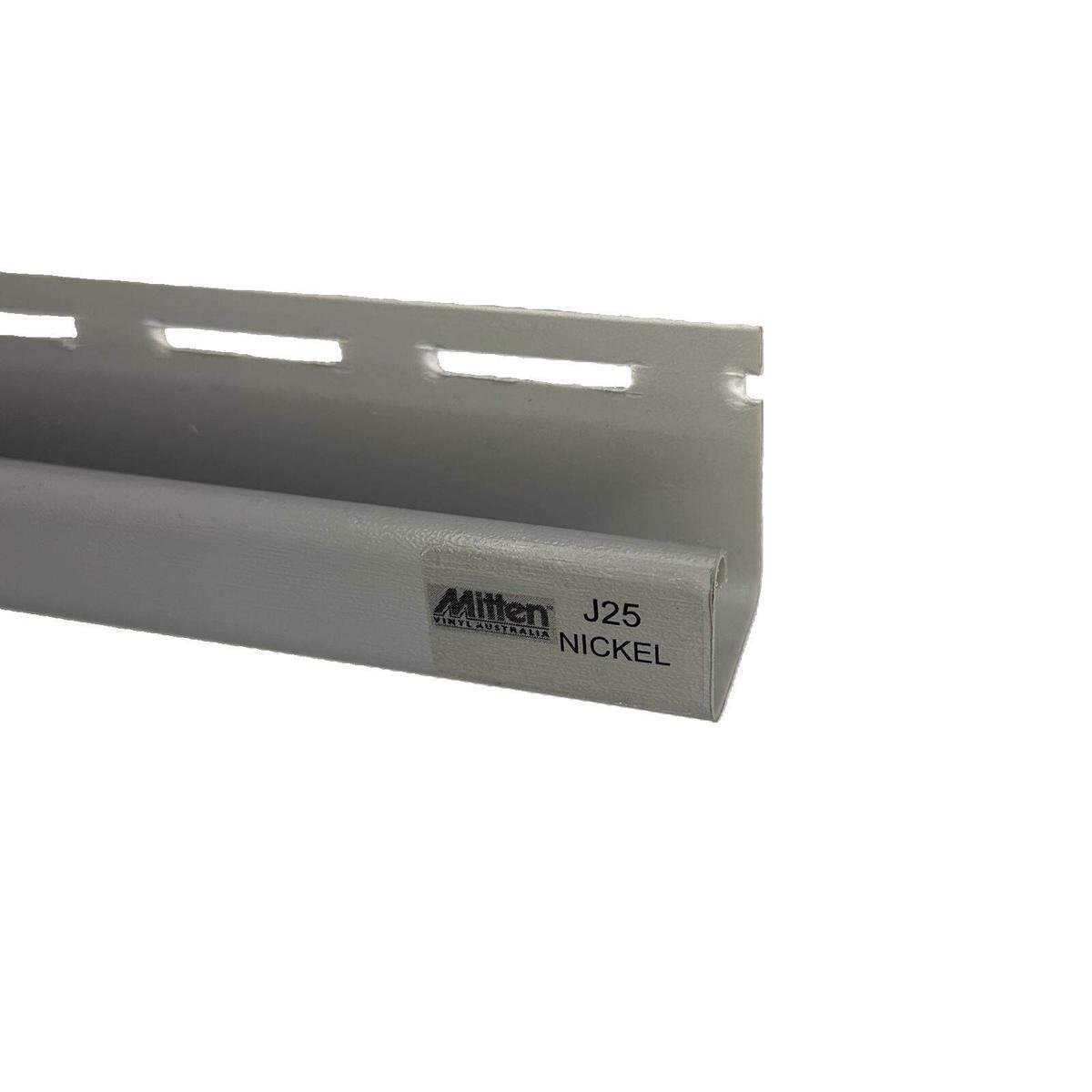 Mitten Vinyl Australia 3.66m Nickel J25 Trim Vinyl Cladding - Bunnings Australia