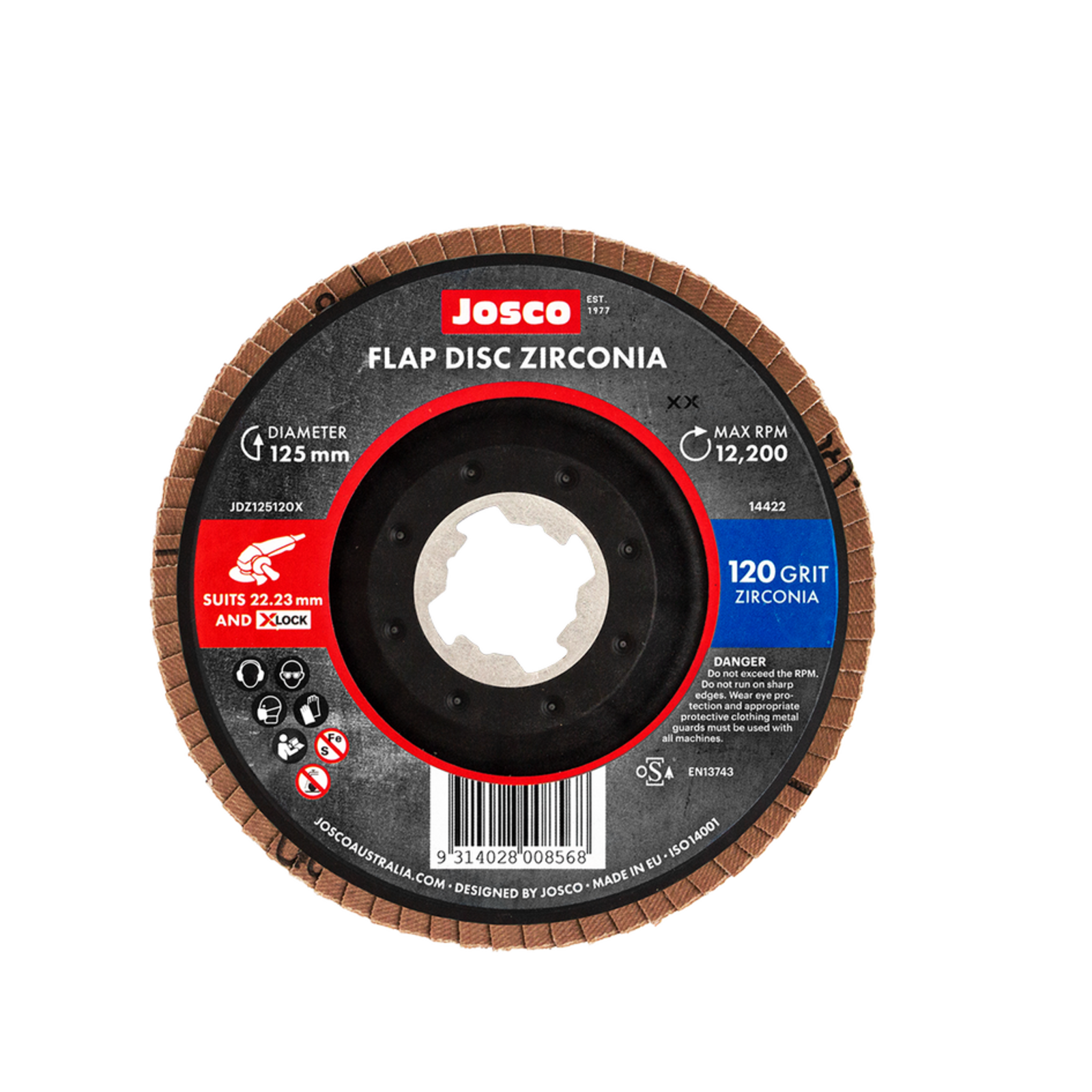 Josco 125mm 120G X Lock Flap Disc Bunnings Australia