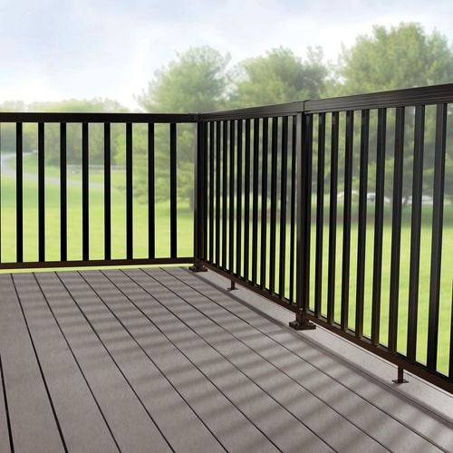 Peak 1000mm Black Aluminium Balustrade Corner Post - Black - Bunnings ...