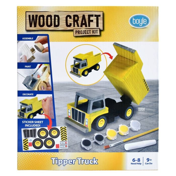 Boyle Wood Craft Project Kit Tipper Truck - Bunnings Australia