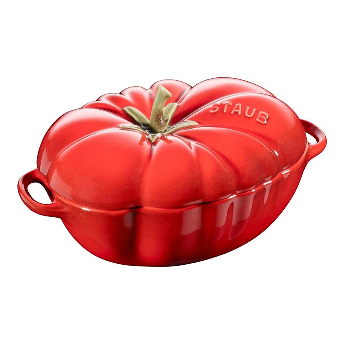 Staub 19cm/500ml Ceramic Cocotte Pot Tomato w/ Lid - Red - Bunnings ...