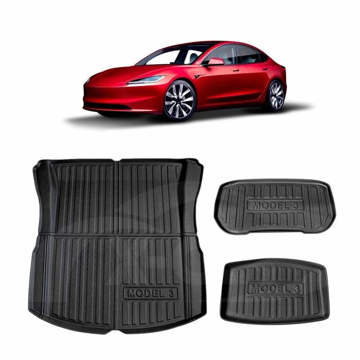 NEW Tesla Model 3 Highland 2024 All-Weather Rear Front Toolbox Well ...