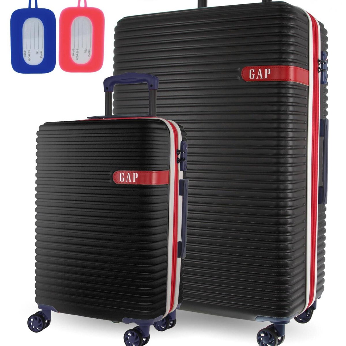 2pc Gap Hard-shell Suitcase Tsa Lock Large Cabin Luggage Set W/ Tag ...