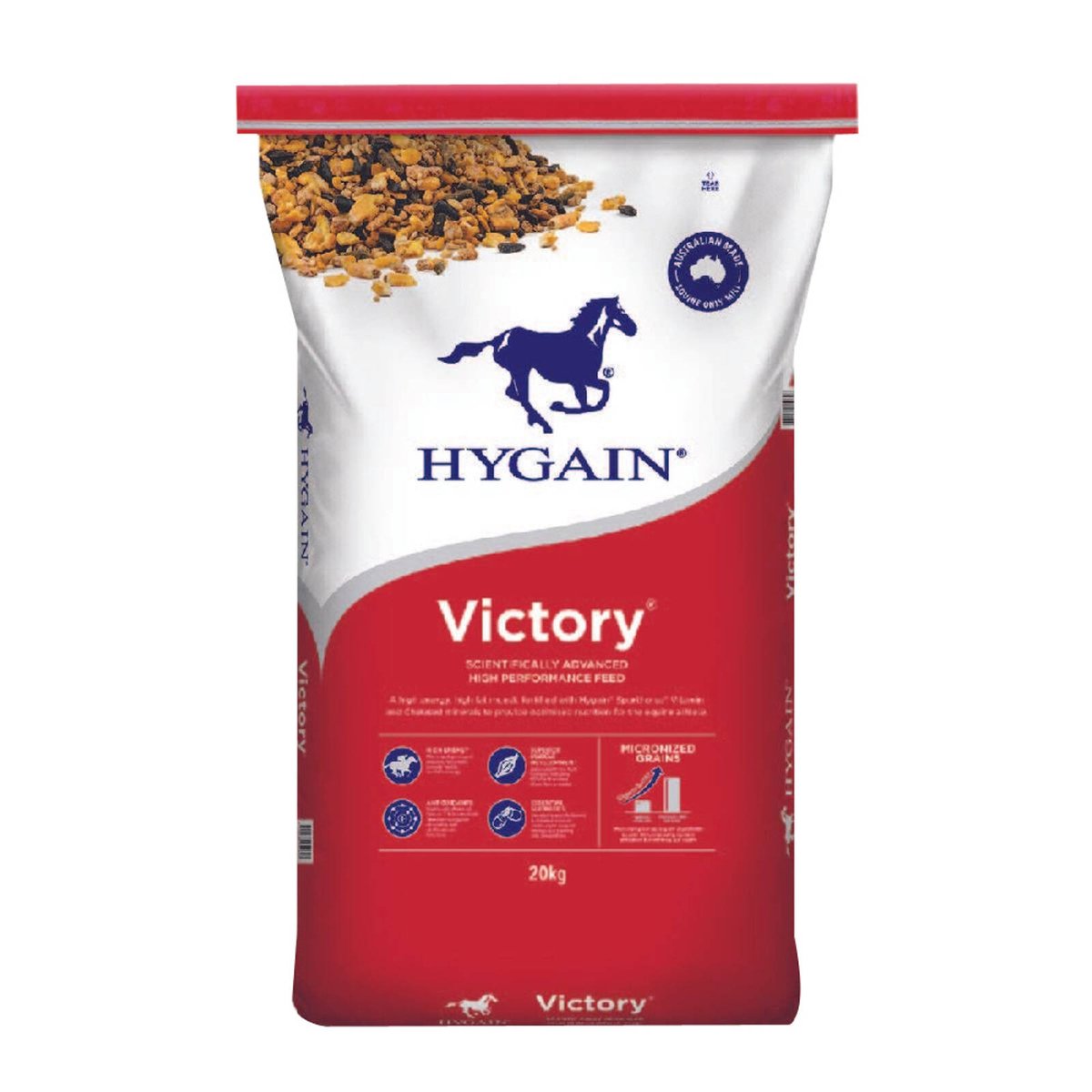 Hygain Victory High Performance Feed Supplement for Horses 20kg ...