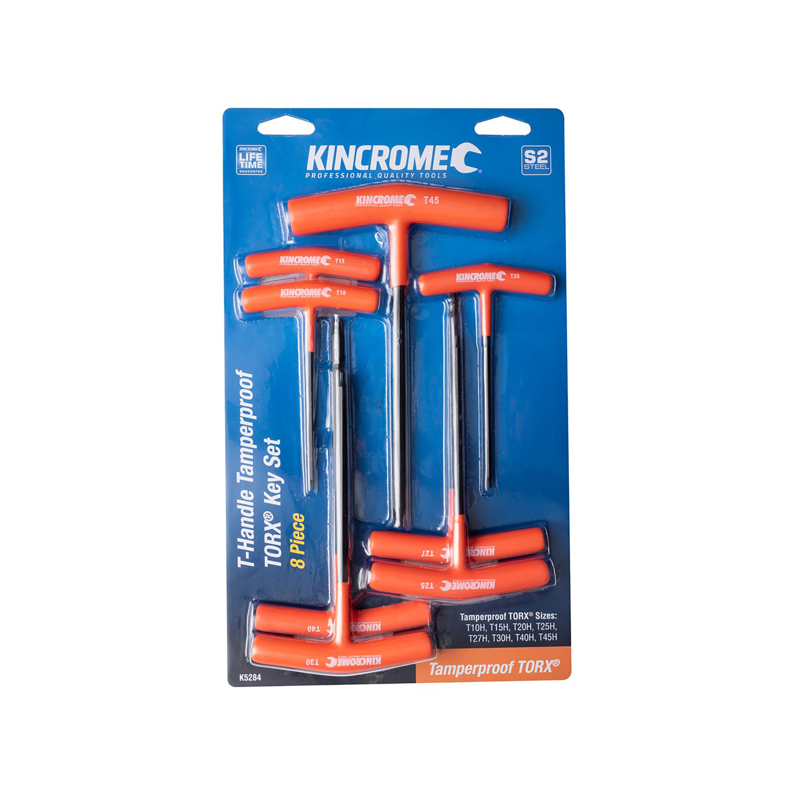 Kincrome 8 Piece T Handle TAMPERPROF TORX Hex Key Set Bunnings Australia