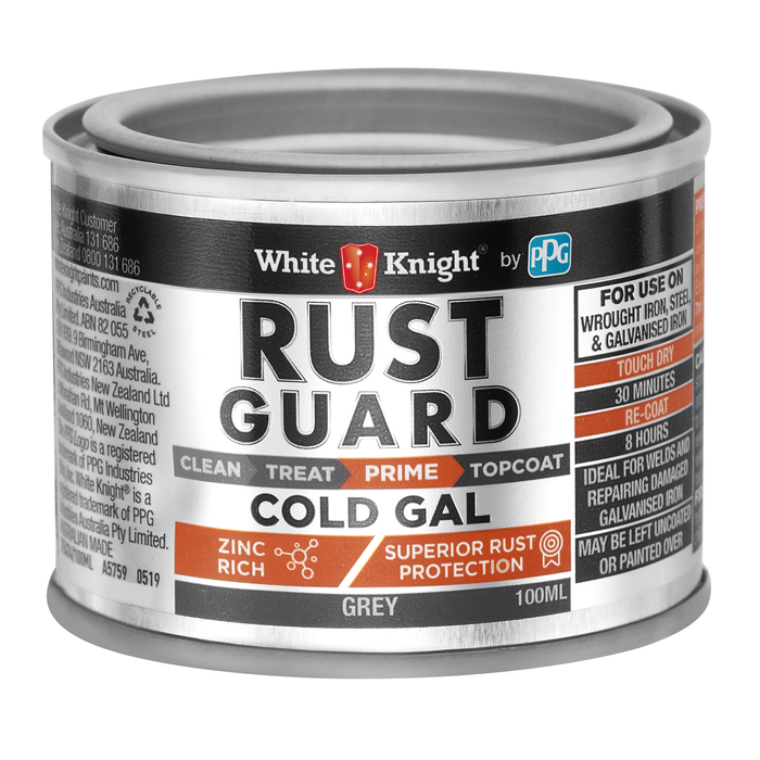 White Knight 100ml Grey Rust Guard Cold Gal Primer Paint - 100ml ...