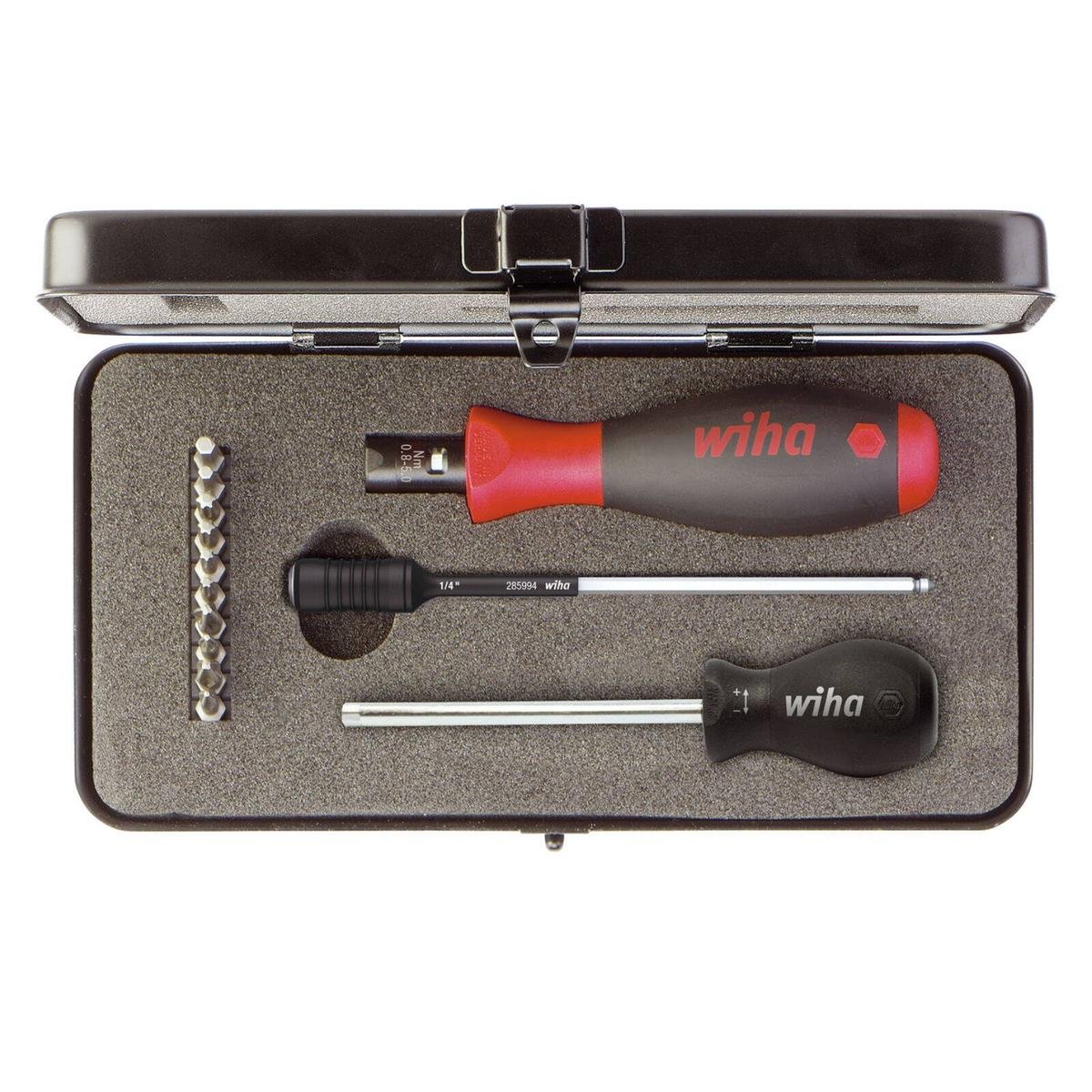 Wiha Torque .08- 5.0 Nm in Metal Case - 14 Piece Set - Bunnings Australia