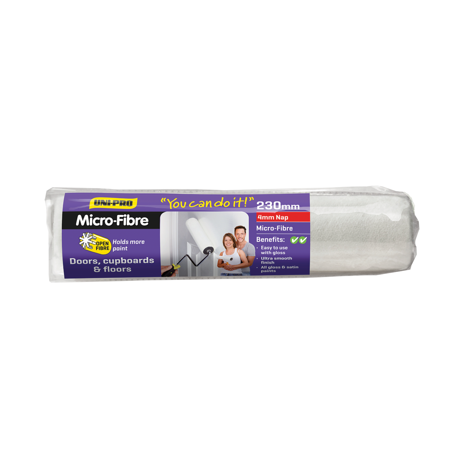 UNi PRO 230mm You Can Do It Microfibre Roller Cover 4mm Nap Bunnings Australia
