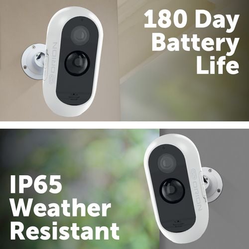 Orion Grid Connect Smart Rechargeable 2K Smart Security Camera ...