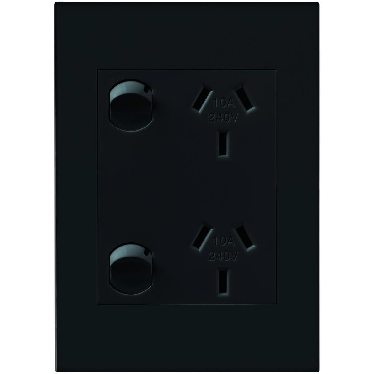 HPM VIVO Vertical Double Powerpoint - Grey - Bunnings Australia