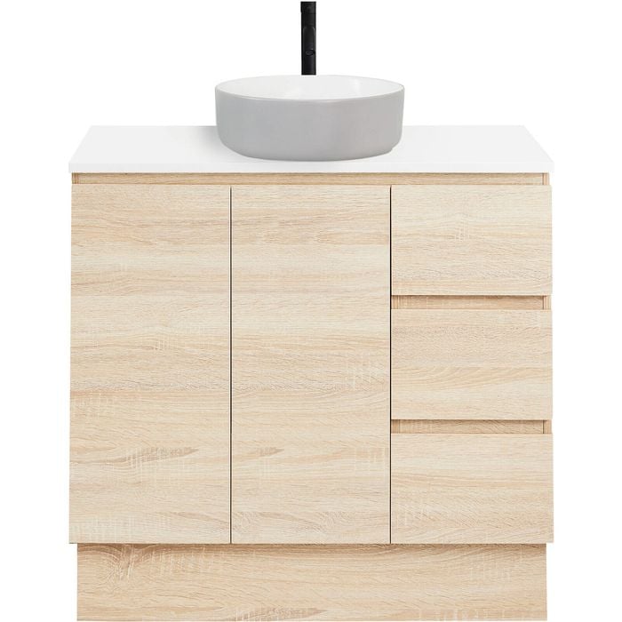 CIBO 900mm Coast Veneer Nordic Full Height Bathroom Vanity with Light ...