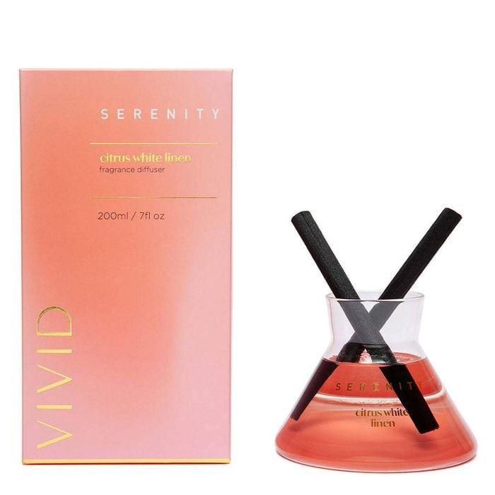 Serenity Vivid 200ml Reed Diffuser - Citrus White Linen - Bunnings Australia