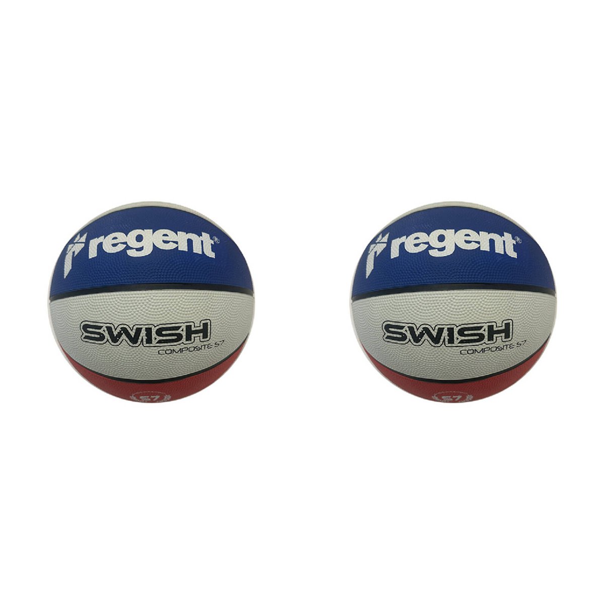 2PK Regent Swish Basketball Indoor/Outdoor Kids Toy Size 7 Red/White ...