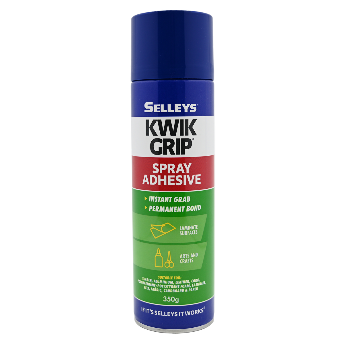 Selleys 350g Kwik Grip Contact Adhesive Spray - Bunnings Australia