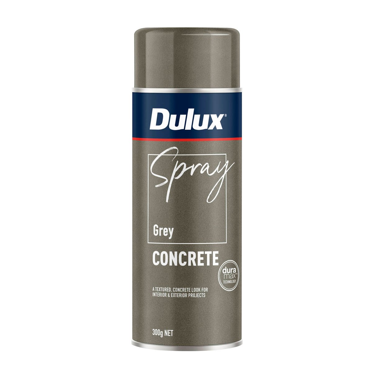 Spray Paint Dulux Effects 300G Grey Concrete - Grey - Bunnings Australia