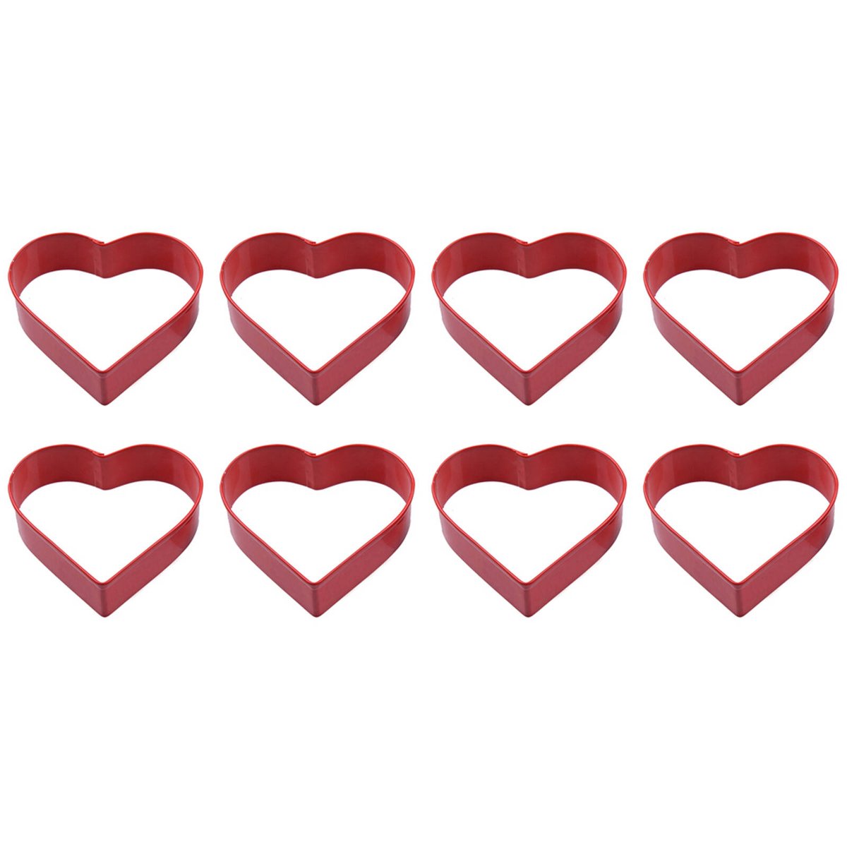 8PK R&M Heart Cookie Cutter Polyresin Coated Steel 8cm - Red - Bunnings ...