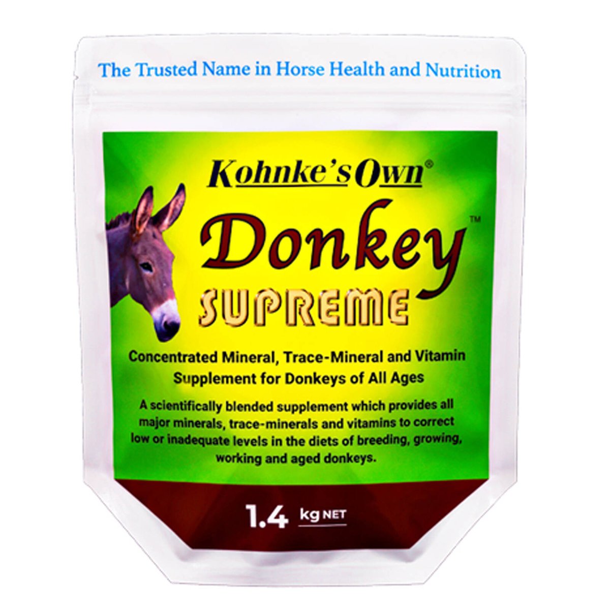 Kohnkes Own Donkey Supreme Concentrated Mineral Trace Supplement 1.4kg ...